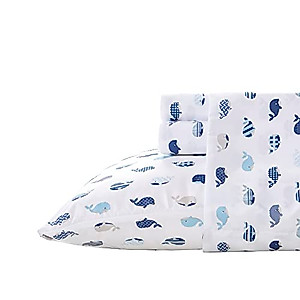 MI ZONE Printed Sheets, Twin, Blue