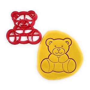Generico T3D Cookie Cutters Bear Cookie Cutter, Suitable for Cakes Biscuit and Fondant Cookie Mold for Homemade Treats, 3.31 x 3.35In x 0.55In