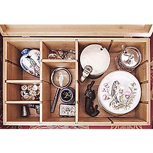 Cookbook People Multikeep Personalized Name Box - Classic Filigree Bamboo Storage Organizer with Latching Lid