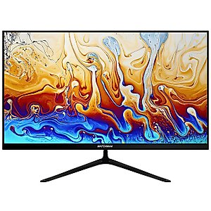watchman WM-ND2400 Ultra-Thin Borderless 24" LED Monitor, TFT LED, 1920x1080 Resolution, 16:9 Aspect Ratio, 3000:1 Contrast, 6.5ms Response Time, VGA and HDMI Inputs