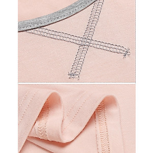 Ekouaer Women Pajama Set Casual Short Set Pink and White Star Medium