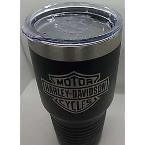 Harley Davidson Logo - Polar Camel Stainless Steel Tumbler - 30 oz - Black