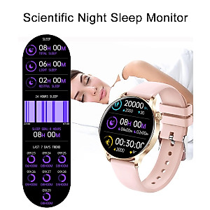 Smart Watches for Men Women Bluetooth Call Dial Waterproof Smartwatch Sports Fitness Watch Calories Steps Counter Mileage for Android iOS