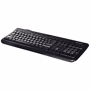 Microsoft Wired Keyboard 600 (Black). Wired Keyboard for Gaming Experience. USB Connectivity. Spill Resistant Design.