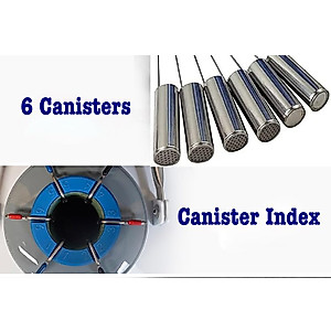 Generic Liquid Nitrogen Tank, 20L Cryogenic Container, Liquid Nitrogen Dewar, Liquid Nitrogen Container with Lock Cap, 6X Canisters & Protective Bag, Mouth Ø50mm, Static Storage 178 Days
