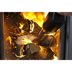 Bison Airlighter 420 (White), Cordless Fire Starter, Charcoal Lighter, Grill Starter, Campfire Starter, Butane Powered with Built-in Air Blower