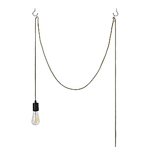 YaoKuem Pendant Lighting, Plug in Hanging Light Kits with ON/Off Switch, 15 Feets Cord Kits, Bulb NOT Included, 3-Pack