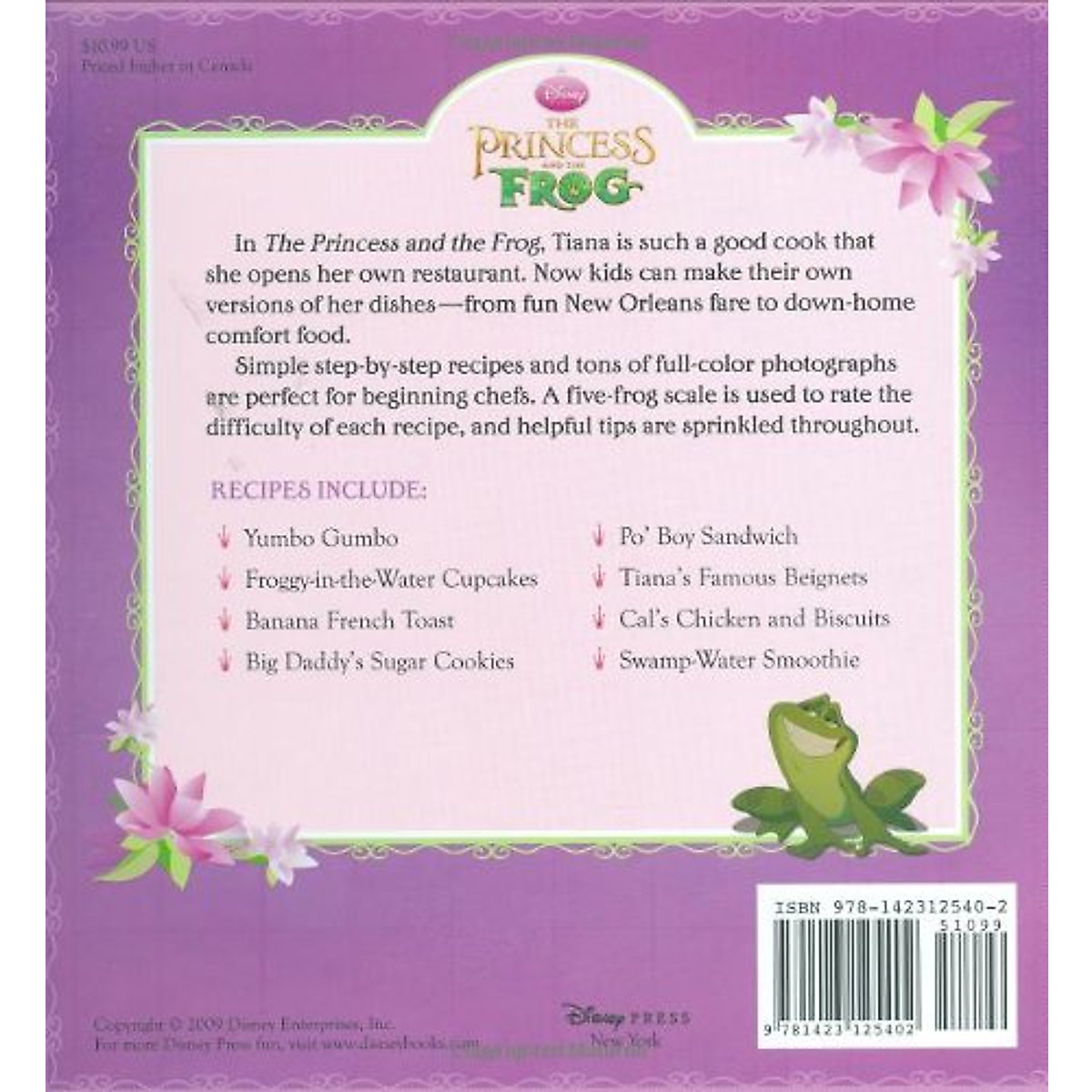 The Princess and the Frog: Tiana's Cookbook: Recipes for Kids (Disney Princess: The Princess and the Frog)
