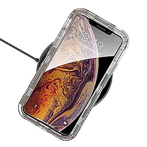 MXX iPhone Xs Case, Heavy Duty Defender Cover - Full Armor Body - Shockproof Protection Bumper - Built-in, 3 in1 Layers Hybrid TPU Rugged Rubber with Hard PC Panel Compatible with iPhone X - (Clear)