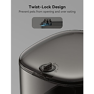 WOPET 6L Automatic Cat Feeder,Wi-Fi Enabled Smart Pet Feeder for Cats and Dogs,Auto Dog Food Dispenser with Portion Control, Distribution Alarms and Voice Recorder Up to 15 Meals per Day (White)