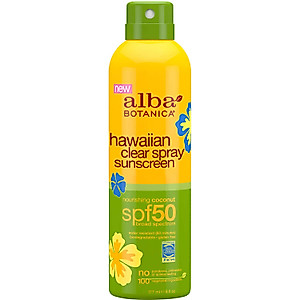 Alba Botanica Hawaiian, Coconut Spray Sunscreen SPF 50 6 oz (Pack of 5)5