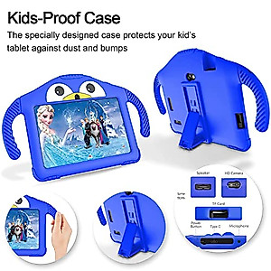 NORTH BISON Tablet for Kids 2-5, 7 inch Android 11 Tablet for Kids, 3GB 32GB Toddler Tablet with Bluetooth, WiFi, GMS, Parental Control, Dual Camera, Shockproof Case, Educational, Games