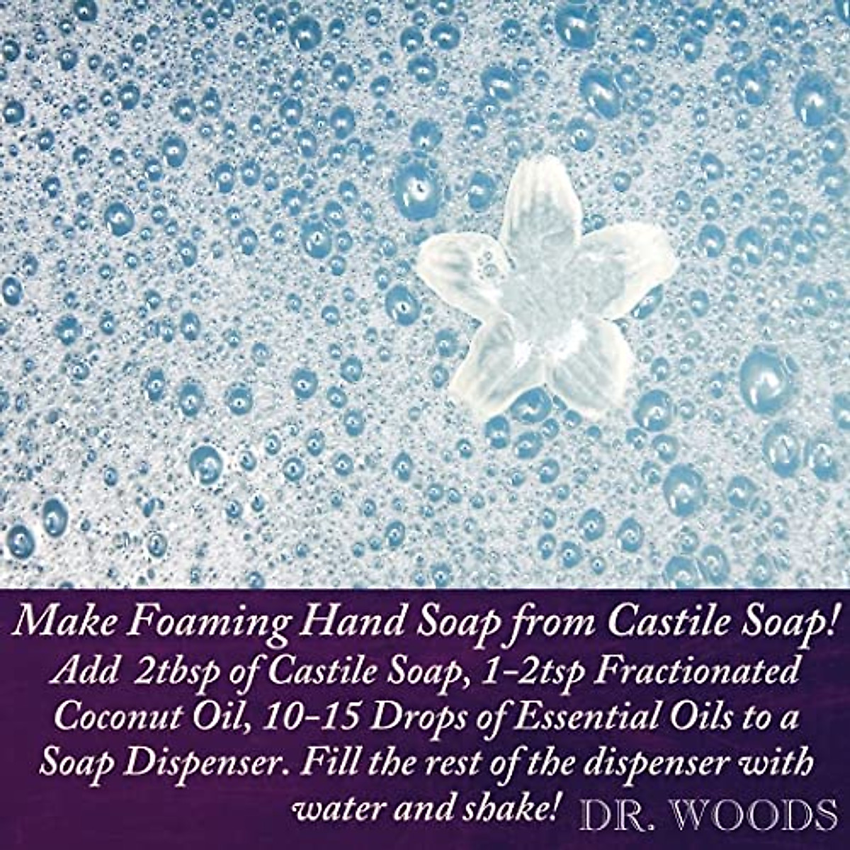 Dr. Woods Peppermint & Lavender Castile Soap, Body Wash with Organic Shea Butter Variety 2 Pack