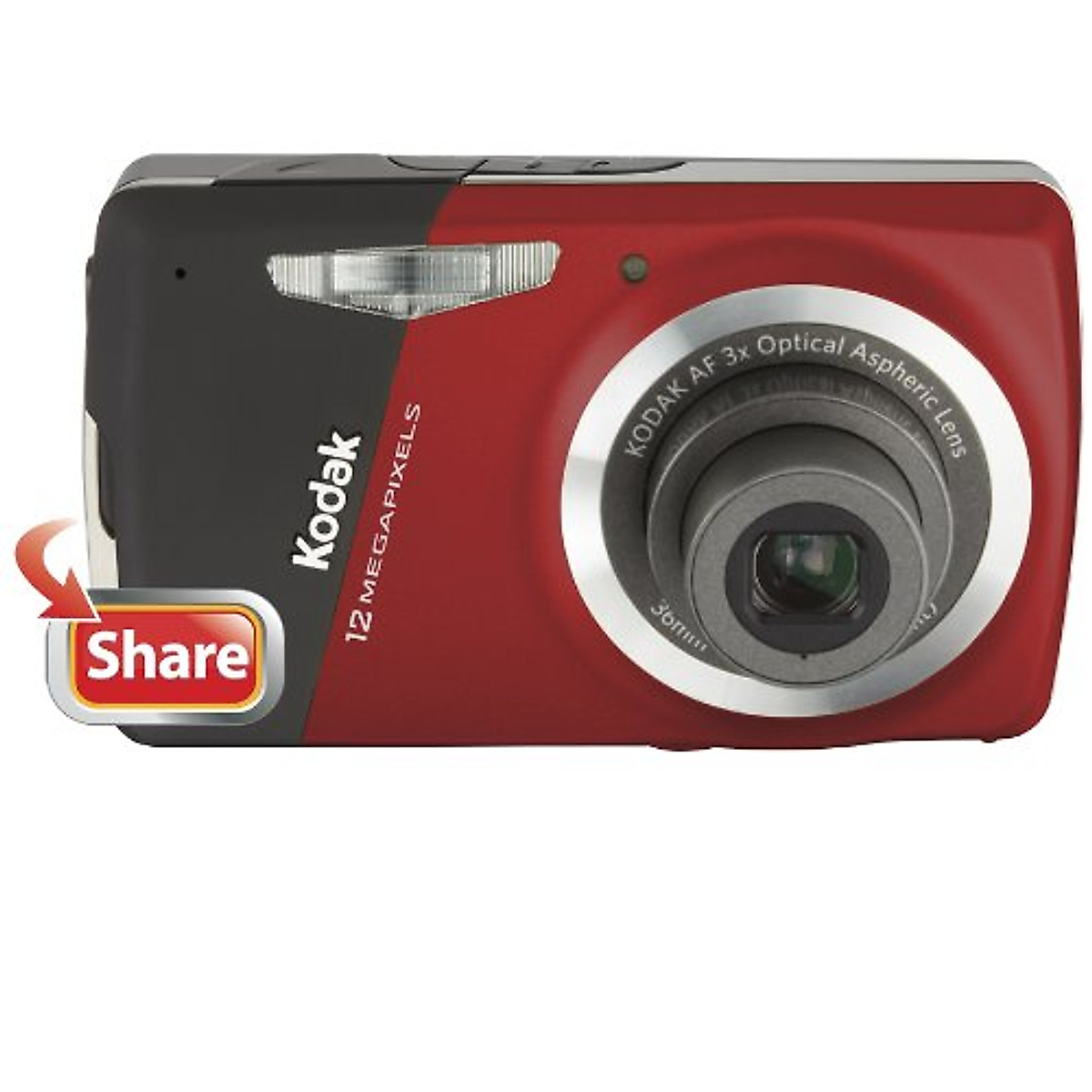 Kodak Easyshare M530 12 MP Digital Camera with 3x Wide Angle Optical Zoom and 2.7-Inch LCD (Red)