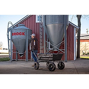 Gorilla Carts 7GCG-NF 7 Cu. Ft. Heavy-Duty Poly Garden Dump Cart with No-Flat Tires, Black (Amazon Exclusive)