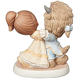 Precious Moments, Disney Showcase Collection, You Are My Fairy Tale Come True, Beauty And The Beast, Bisque Porcelain Figurine, 161013 , Brown