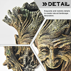 PTFJZ Fish Tank Accessories-Hollow Tree Trunk Aquarium Decorations Disney Aquarium Decorations for Betta Hideout Caves Large Aquarium Décor Thematic Ornaments