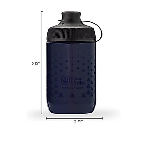 Polar Bottle - Session - 15oz Muck - Navy Blue - Water Bottle – Ideal for Your Mountain Bike Adventure - Fits Most Bike Bottle Cages
