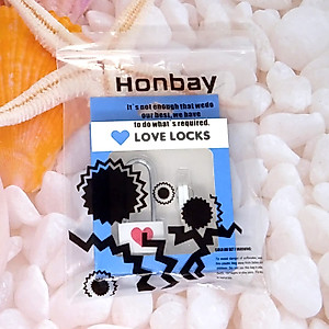 Honbay Red Love Lock Padlock with Keys