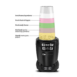 Elite Platinum EPB-5455 Nutri-Blender, Black