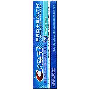 Crest 037000995609 Pro-Health Clean Mint Toothpaste, Smooth Formula 0.85 Oz, Travel Size, (24 Pack)