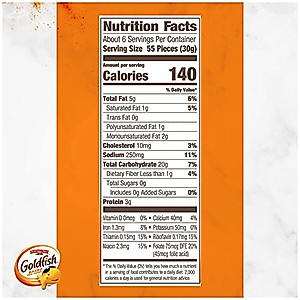 Goldfish Cheddar Crackers, Snack Crackers, 6.6 oz. bag, 6 CT box