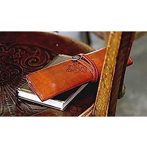 niceEshop(TM) Twilight Retro Bandage Synthetic Leather Pen Bag Pencil Case Makeup Pouch(Dark Brown)