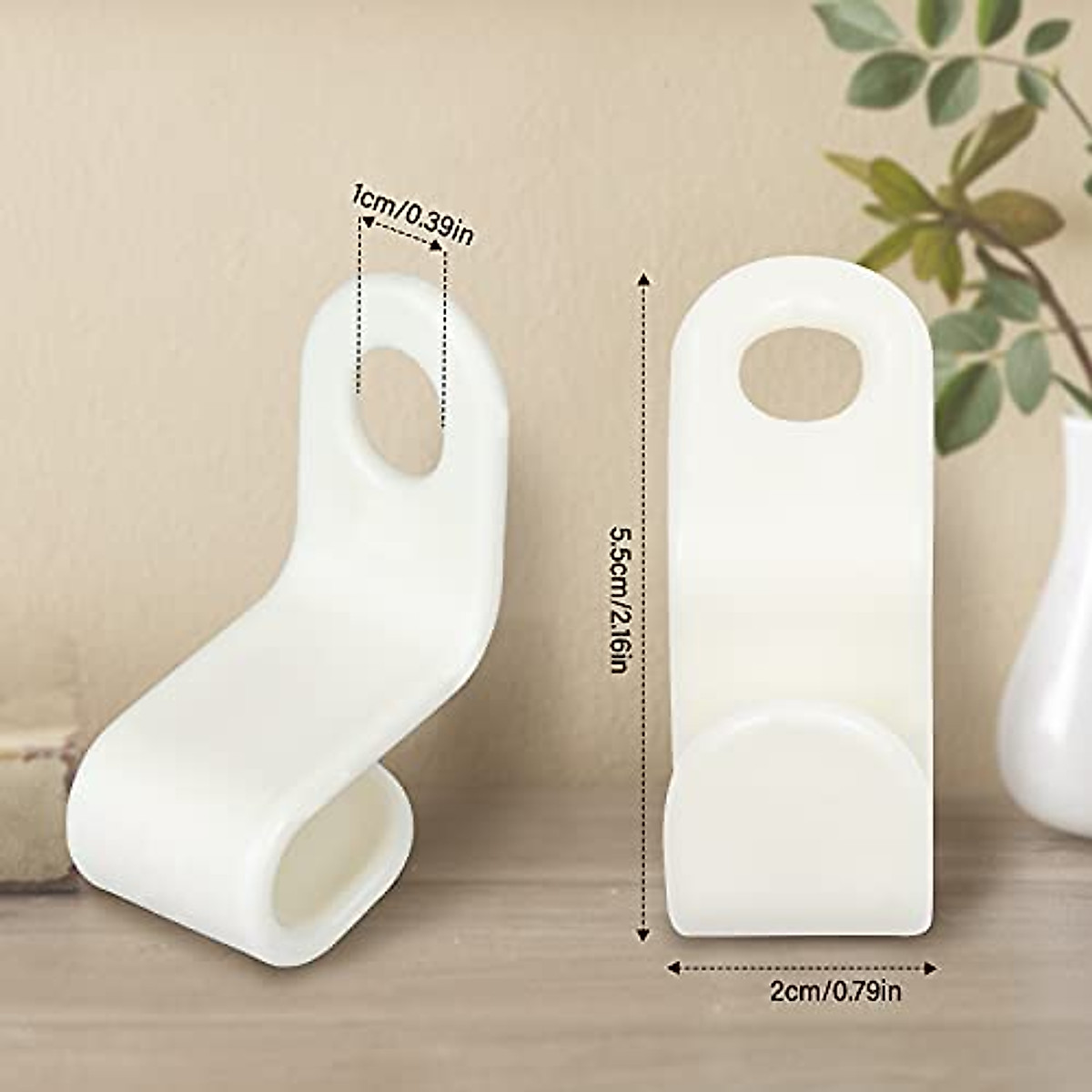 FVVMEED 20 Pieces Clothes Hanger Connector Hooks, Plastic Mini Multi-Layer Cascading Hanger Hooks Hanging Clips for Cabinets Huggable Hangers Space Saving for Closet Organizer Coat, Bag Storage