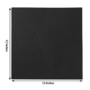50 Sheets 12 x 12 Thick Paper Cardstock Blank Cards Colorful for DIY Crafts Cards Making, Invitations, Scrapbook Supplies (Black)