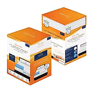 SensorPEDIC 1.5-Inch Coolest Comfort Memory Foam Bed Topper, Full, White