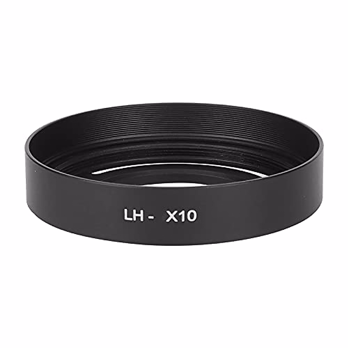 GOSHYDA Camera Lens Hood,Beautiful Appearance Hollow, Metal Compact Detachable, 52mm, with Centre Pinch Lens Cap, for Fuji X10/X20/X30(Black)