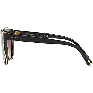 Tiffany & Co. TF4148 - 80013B Sunglasses BLACK W/ BROWN GRADIENT LENS 54mm