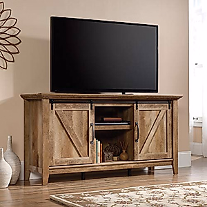 Sauder Dakota Pass Credenza, For TV's up to 70", Craftsman Oak finish