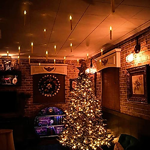 ORIENTAL CHERRY Christmas Decorations - Floating LED Candles with Remote Control - White Xmas Witch Halloween Decor Holiday Party Supplies Birthday Wedding Indoor Home Room Classroom Bedroom