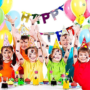 JCQAYB 40pcs Spider Temporary Tattoos for Kids,Spider Birthday Party Supplies Favors Decorations Cute Fake Tattoos Stickers Spider Party Decorations