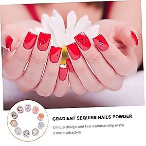 COHEALI 10pcs Nail Art Glitter Sequins Diamond Jewelry Set Glitter Nail Polish Set Makeup Stickers Mica Powder Holographic Nail Sequins Rhinestone Stickers Pigment Powder Manicure The Pet