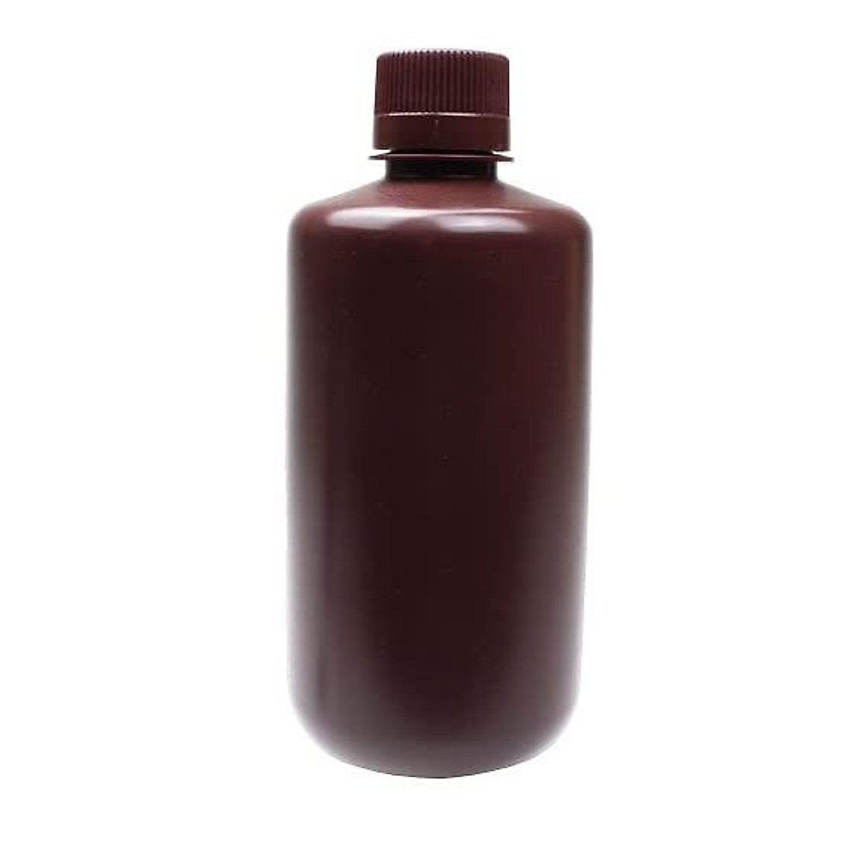 United Scientific™ 33429 | Laboratory Grade HDPE Narrow Mouth Amber Reagent Bottle | Designed for Laboratories, Classrooms, or Storage at Home | 1000mL (32oz) Capacity | Pack of 6