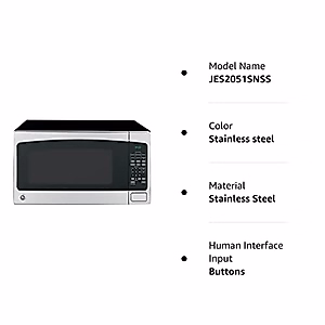 GE JES2051SNSS Countertop Microwave, 2.0, Stainless Steel