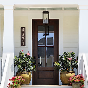 Modern House Numbers for Outside - Horizontal or Vertical Address Sign, 5 Colors, Up to 6 Digits, Address Plaque