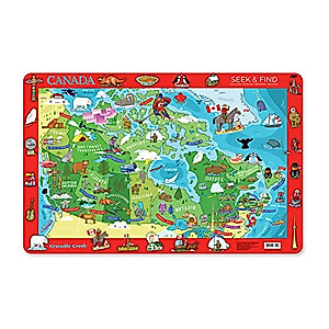 Crocodile Creek 2831-5 Canada 2-Sided Placemat, Red/Green/Blue
