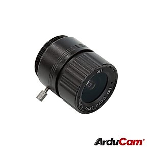 Arducam Lens for Raspberry Pi HQ Camera, Wide Angle CS-Mount Lens, 6mm Focal Length with Manual Focus