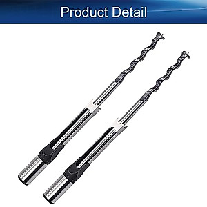 Square Hole Drill Bit, 1/2" Bearing Steel Hollow Chisel Mortise Power Tool for Woodworking 2Pcs, (Bettomshin)