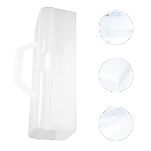 Cabilock 4 Pcs Noodle Storage Box Snacks Storage Container Fridge Containers Refrigerator Storage Bins Pasta Spaghetti Sundries Storage Container Plastic Cosmetic Food White