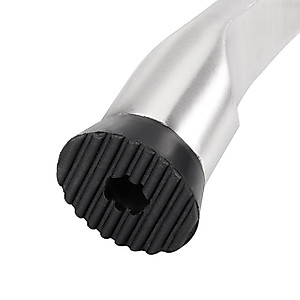 uxcell 304 Stainless Steel Brushed Easy-Step Kickdown Door Stop Holder Buffer w Screws