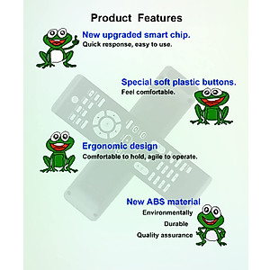 JISOWA Replacement Remote Control Universal for Magnavox LCD HD TV DVD Combo 19MD359B/F7 NF800UD 22MF339B/F7 NF801UD 26MD350B/F7 NF802UD 32MF369B/F7 32MD350B/F7 32MF338B/27E 37MD311B/F7 42MF439B/F7