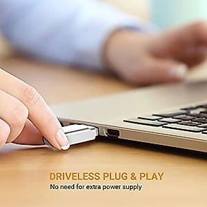 Cubilux USB A to Dual Headphone Splitter with DAC, USB to Double 3.5mm Stereo Audio Adapter, USB to 2X 1/8 Aux Splitter Compatible with Lenovo HP Dell Asus Computer Laptop PC