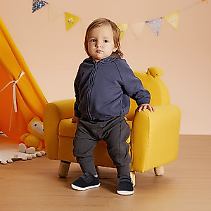 BMCiTYBM Baby Walking Shoes Girls Boys Sneakers Infant Shoes 6 9 12 18 24 Months Black Size 12-18 Months Toddler