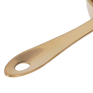 Saucepan Stainless Steel Cooking Sauce Pan with Pour Spouts for Milk Chocolate Hot Oil, 200ml Capacity Capsule Bottom Sauce Pan with 4.1 x 0.8in Handle Induction Dishwasher