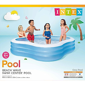 Intex 57495EP 90" X 90" X 22" Swim Center Family Pool Assorted Colors