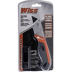 Crescent Wiss Quick-Change Folding Blade Utility Knife - WKF2, Black